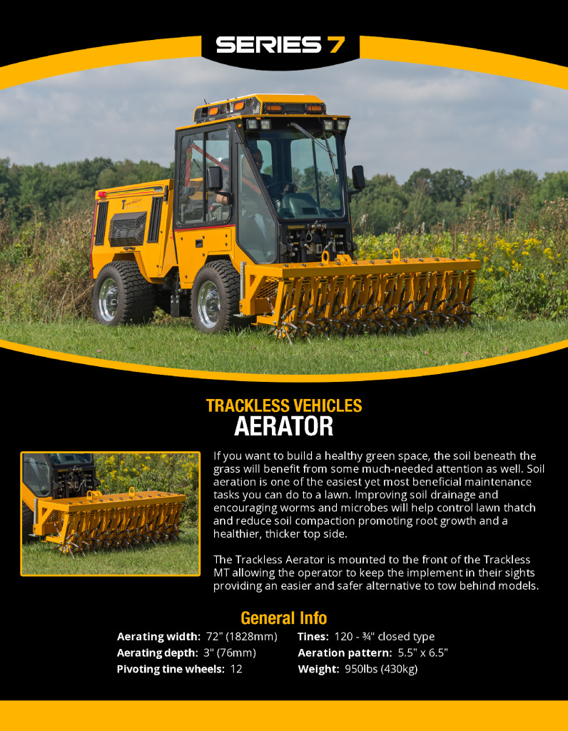 Trackless Aerator - HP Fairfield