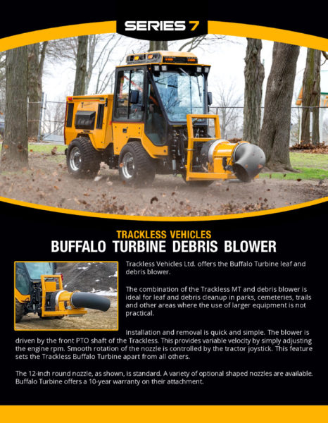 Trackless Debris Blower - HP Fairfield