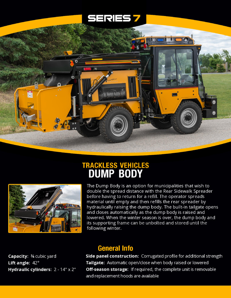 Trackless Dump Body - HP Fairfield