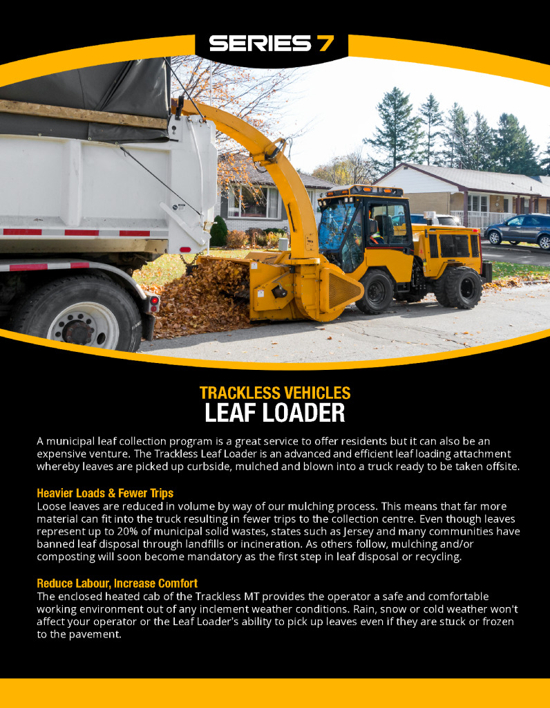 Trackless Leaf Loader - HP Fairfield
