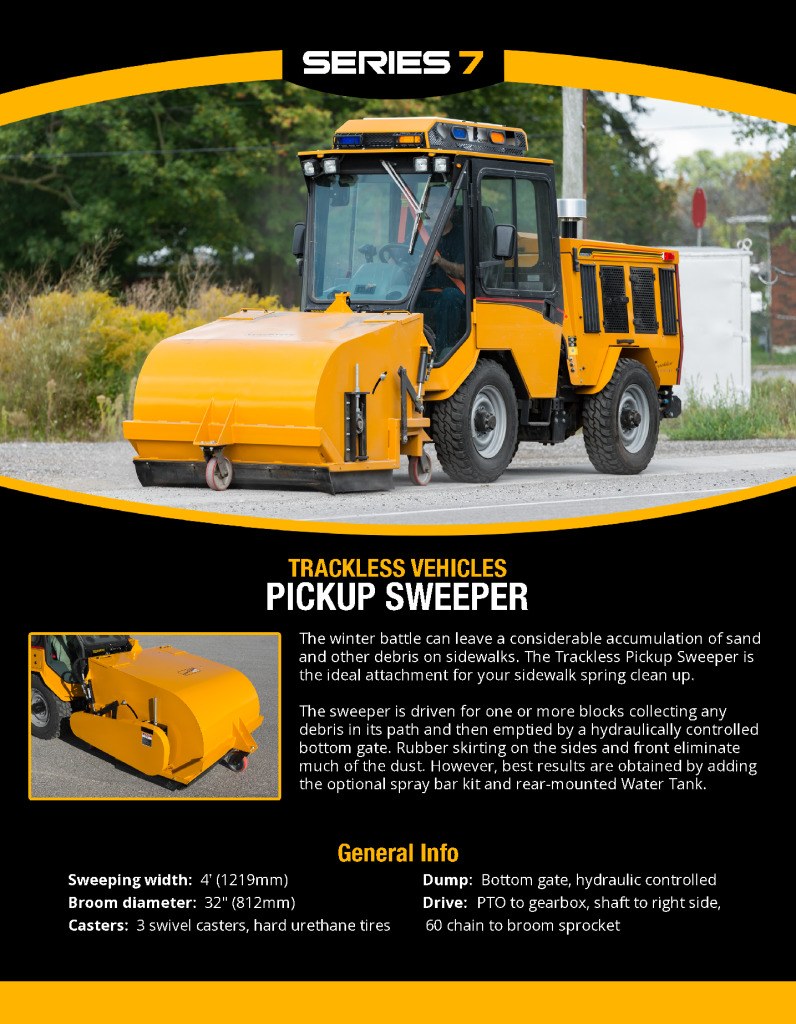 Trackless Pickup Sweeper - HP Fairfield