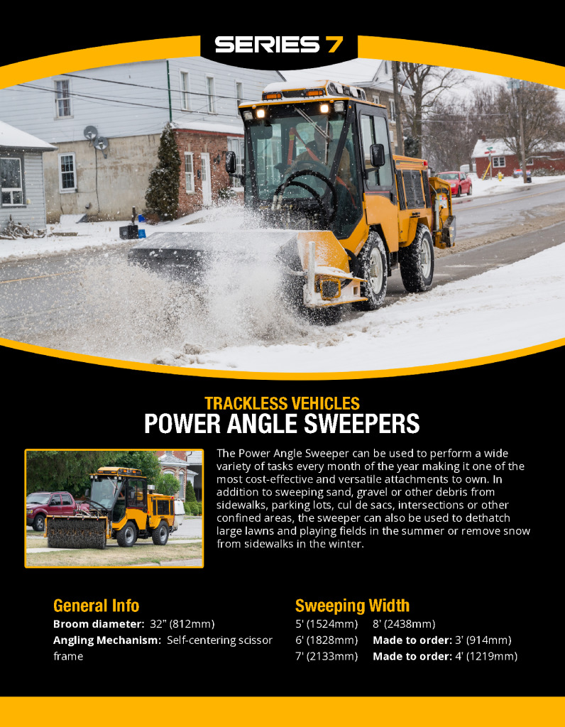 Trackless Power Angle Sweeper - HP Fairfield