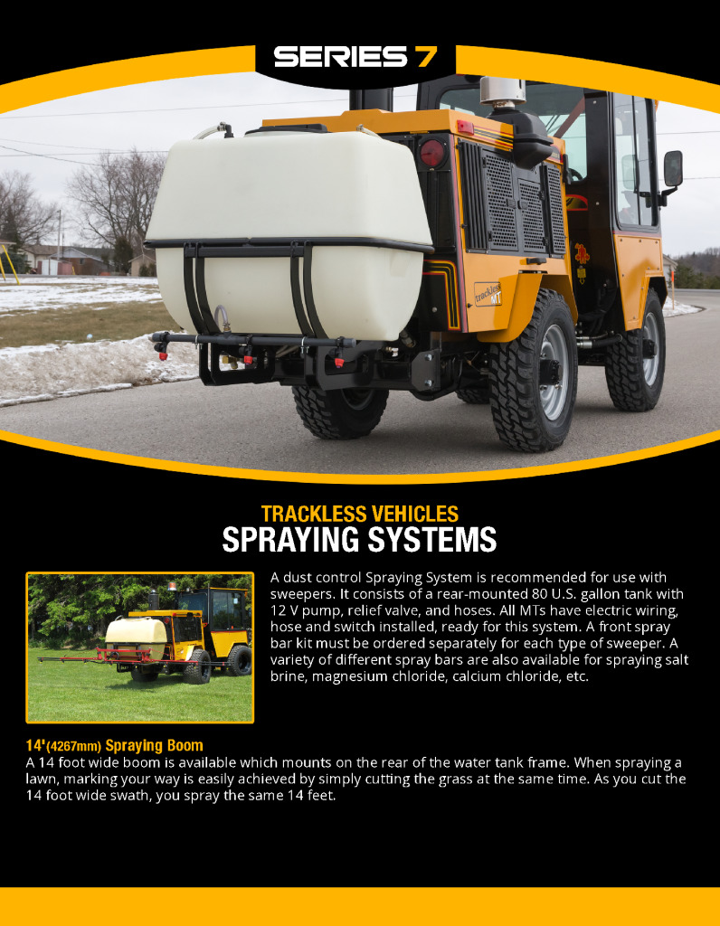 Trackless Spraying Systems - HP Fairfield