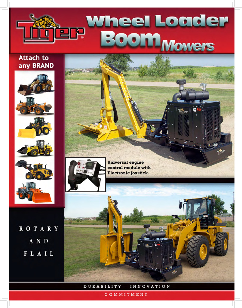 Tiger Wheel Loader Boom Mower - HP Fairfield